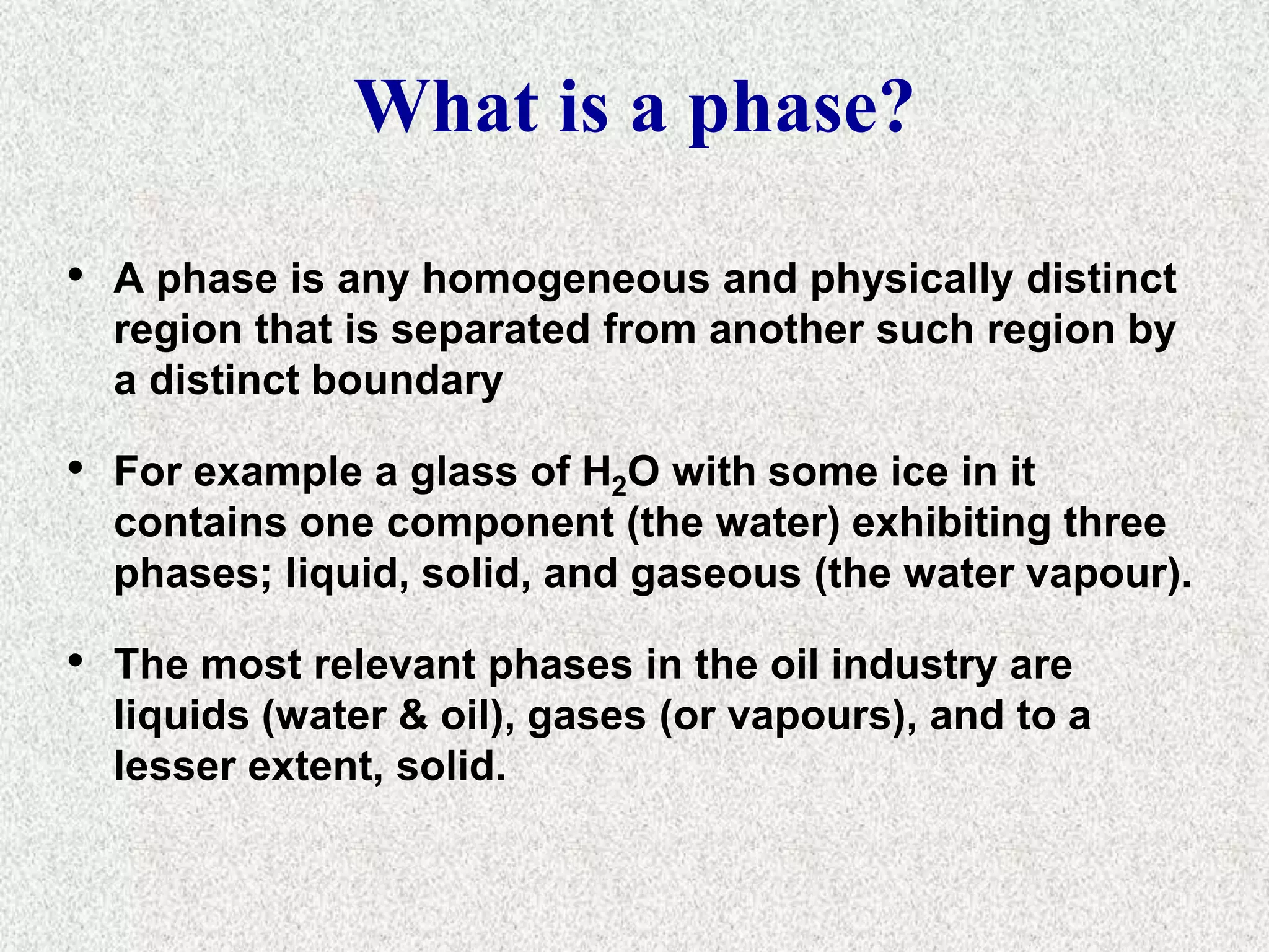 Hydrocarbon Phase Behaviour | PPTX