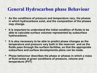 Hydrocarbon Phase Behaviour | PPTX