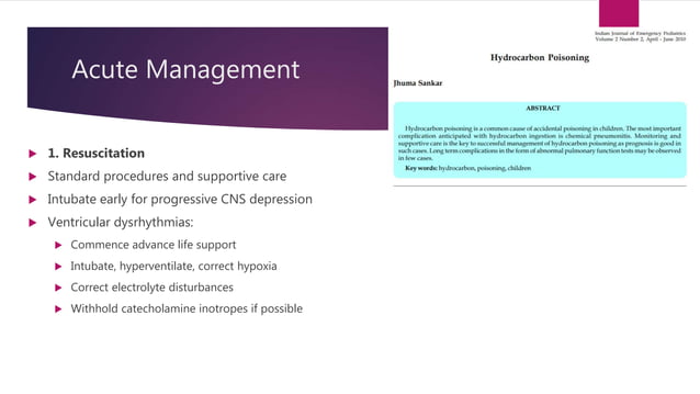 Hydrocarbon poisoning | PPTX | Lung and Respiratory Health | Diseases ...