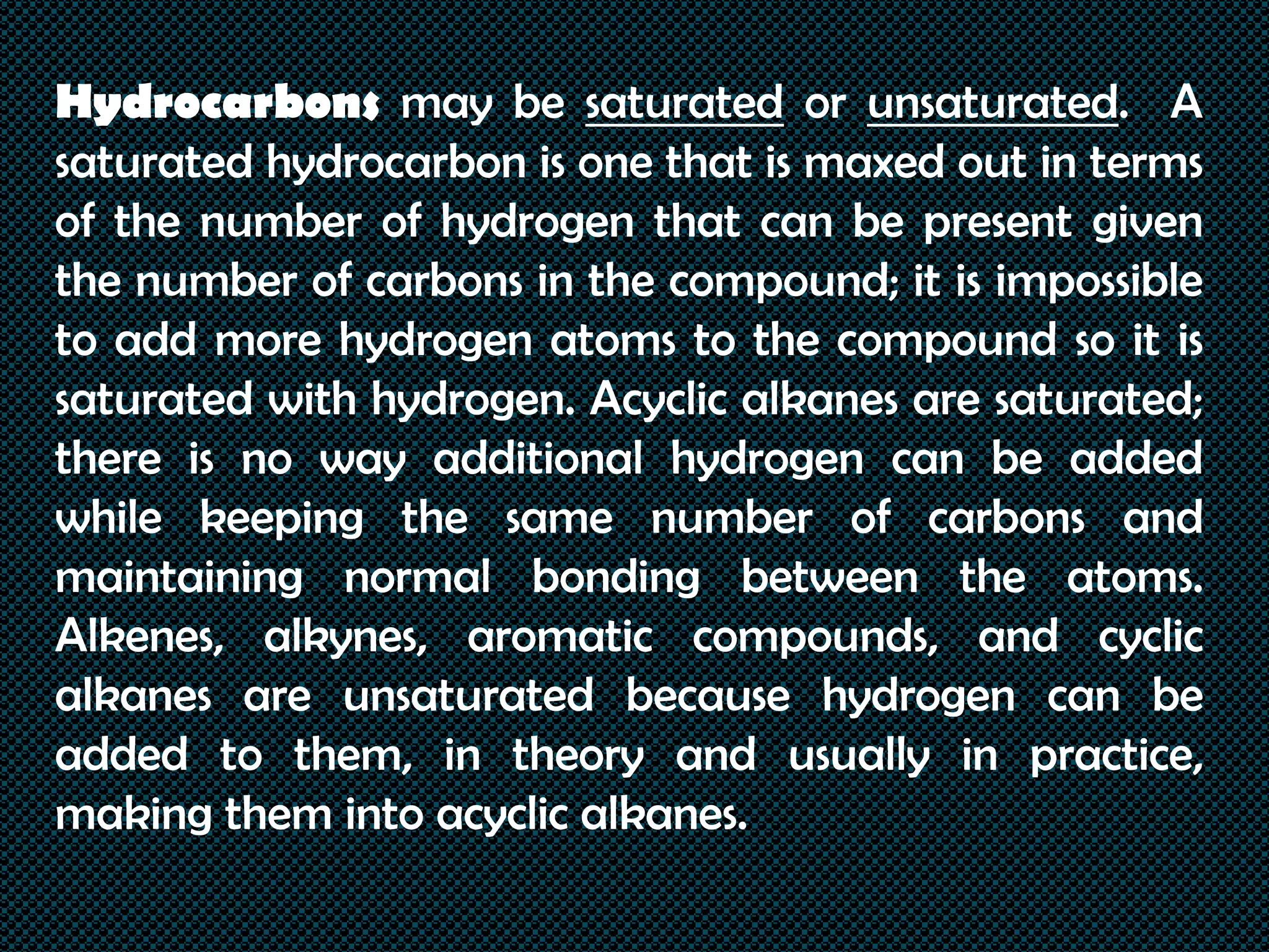 Hydrocarbons | PPTX