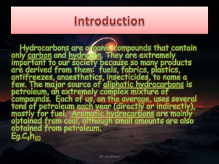 Hydrocarbons and functional groups | PPTX