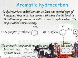 Hydrocarbons and functional groups | PPTX