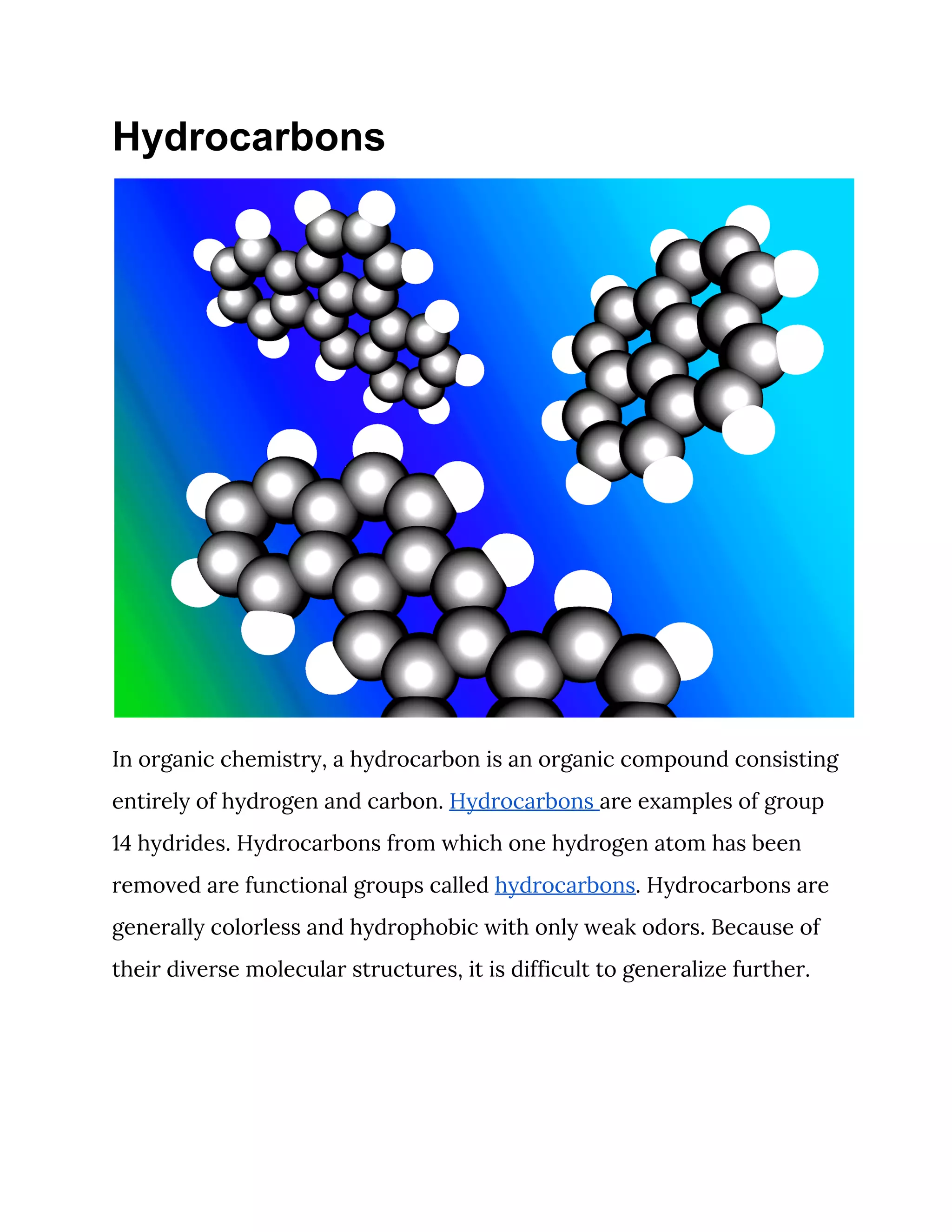 Hydrocarbons | PDF