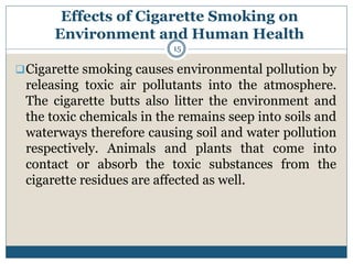 Environmental Pollutants (Hydrocarbons, Cigarettes, Smokes) | PPTX