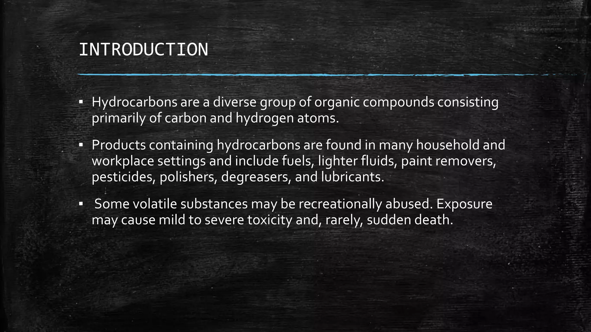 HYDROCARBONS (KEROSENE) POISENING | PPTX