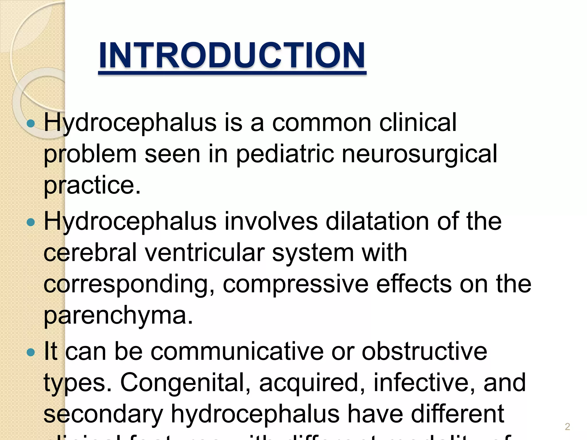 Hydrocephalus | PPTX