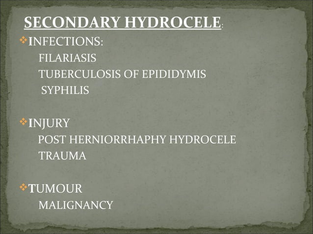 Hydrocele | PPT