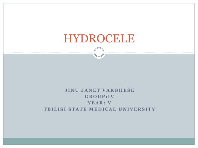Hydrocele | PPTX