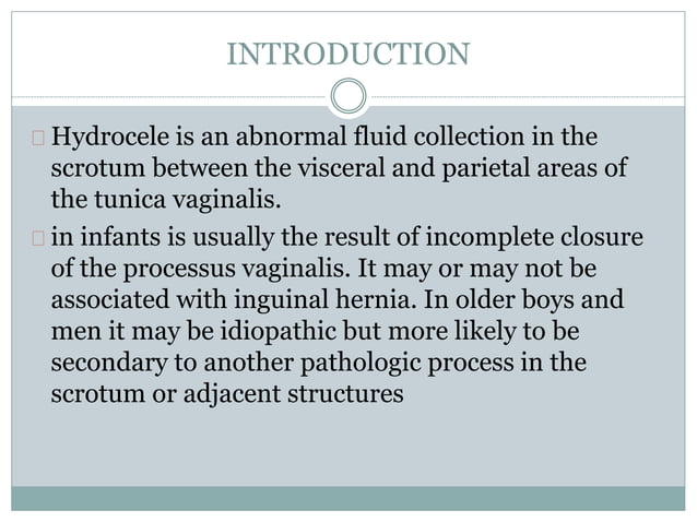 Hydrocele | PPTX