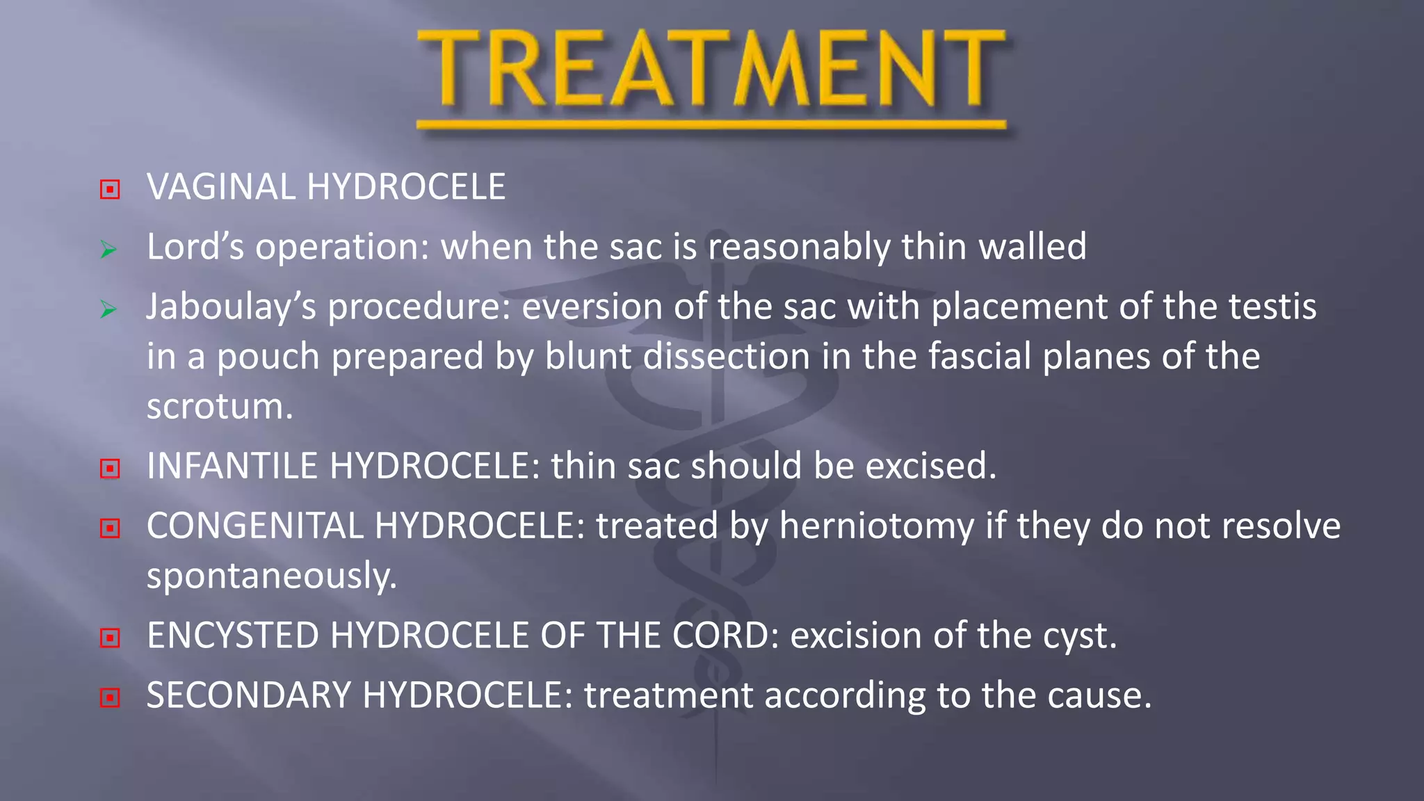 Hydrocele | PPTX