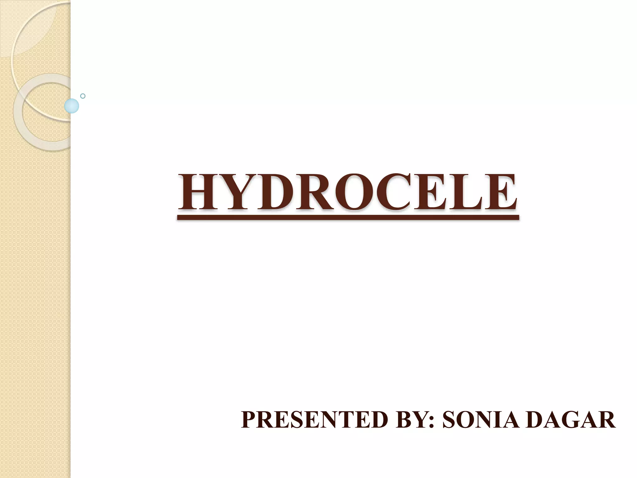 Hydrocele | PPTX