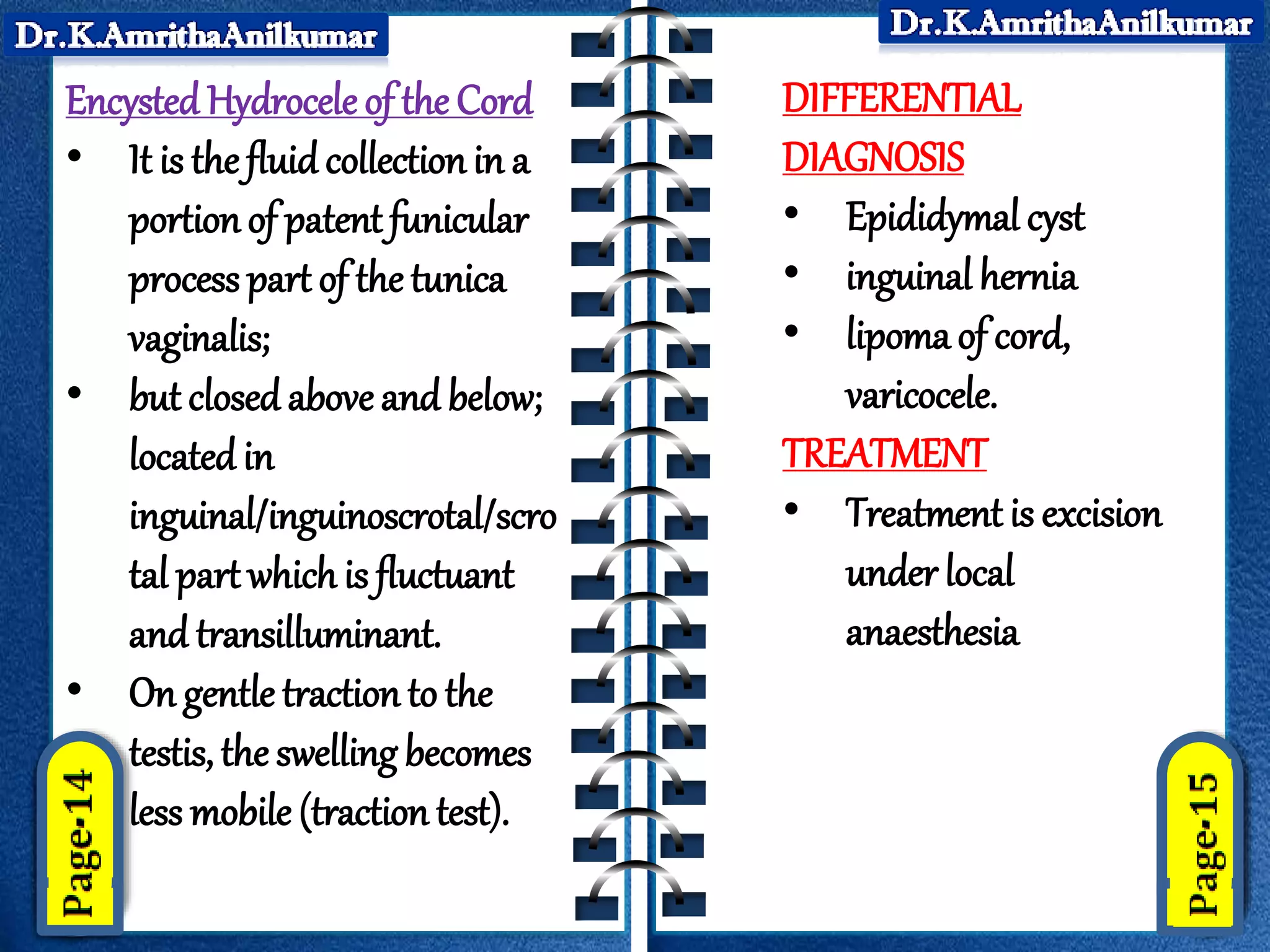 Hydrocele by Dr.K.AmrithaAnilkumar | PPTX