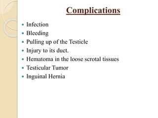 A lecture slide onHydrocele.pptx for nursing students | PPTX