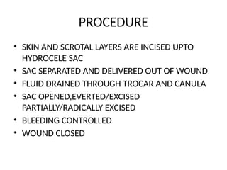 HYDROCELE.pptx for surgery practical nnn | PPTX