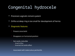 HYDROCELE , complications and its management | PPTX