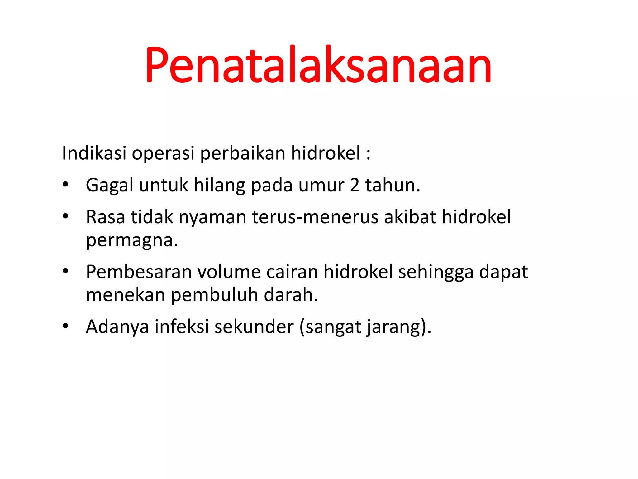 Hydrocele hidrokel anak optek aai | PPTX