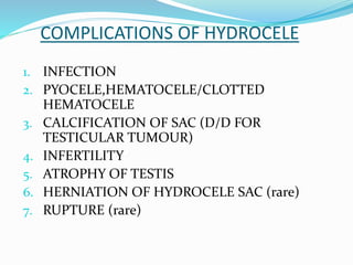 Hydrocele by tlali | PPTX
