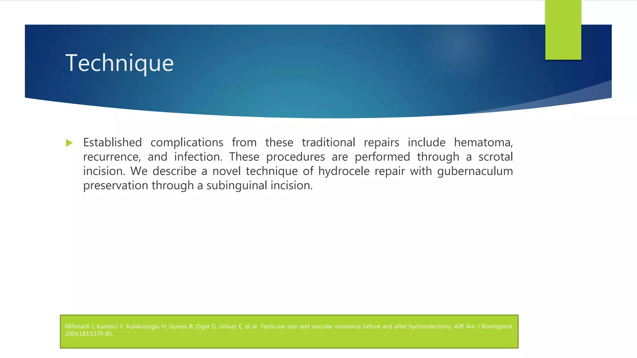 Hydrocelectomy | PPTX