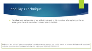 Hydrocelectomy | PPTX