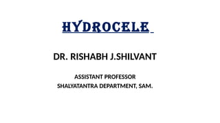 Hydrocele types and examination and management | PPTX