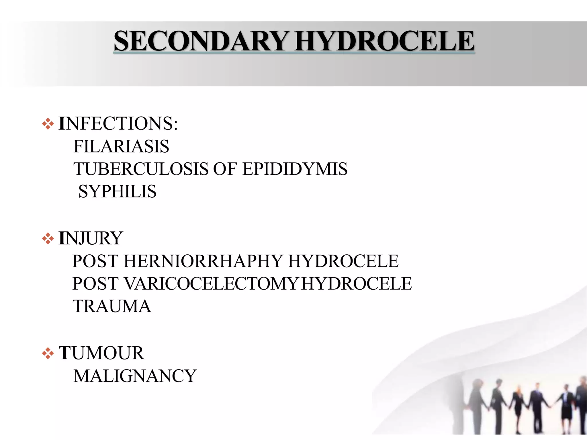 Hydrocele- All types & treatment options | PPTX