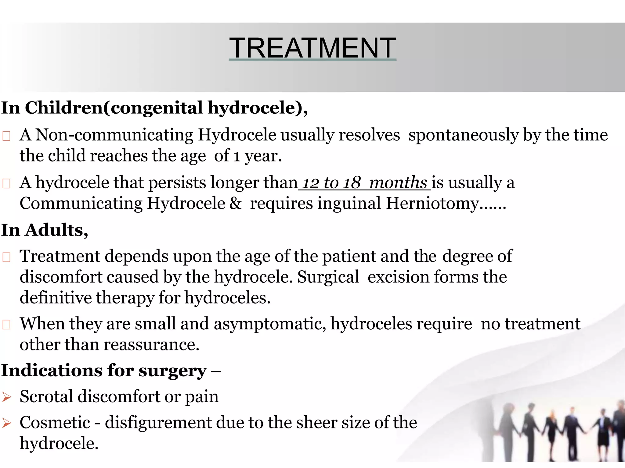 Hydrocele- All types & treatment options | PPTX