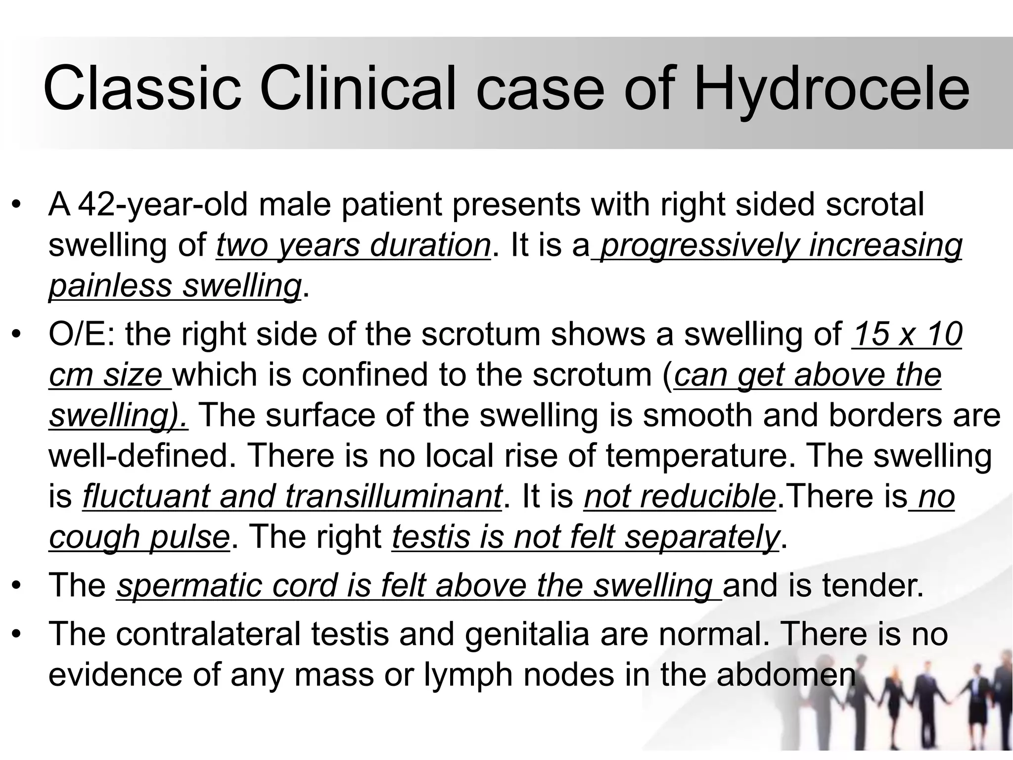 Hydrocele- All types & treatment options | PPTX