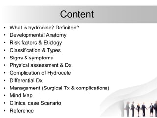 Hydrocele- All types & treatment options | PPTX