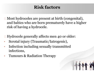 Hydrocele- All types & treatment options | PPTX