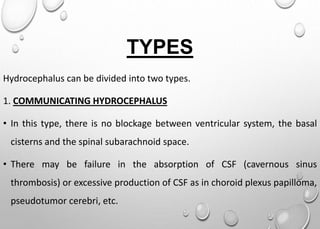 Hydrocephalous with nursing management | PPTX | Brain and Nervous ...