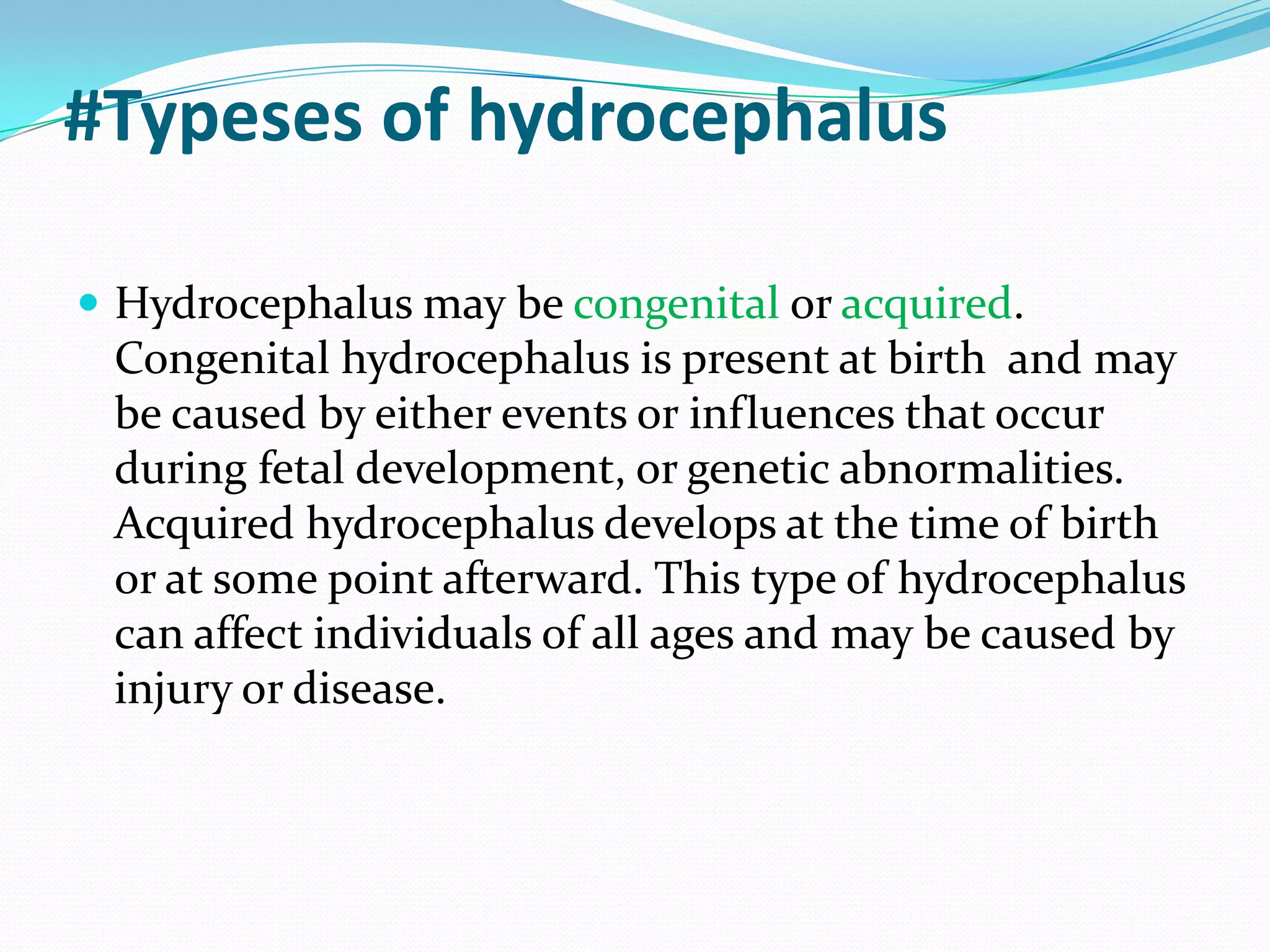 Hydrocephalus | PPTX