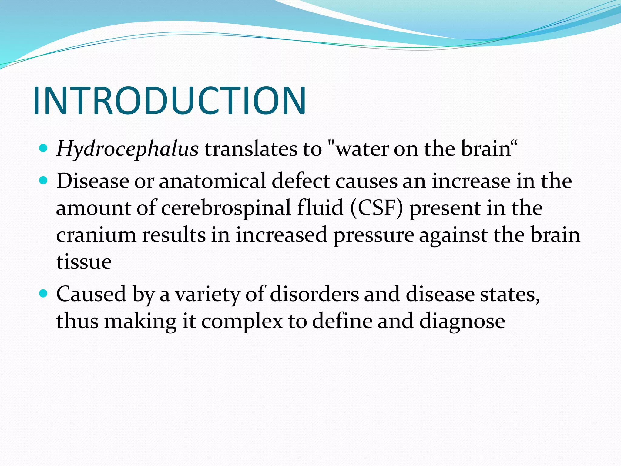 Hydrocephalus | PPTX