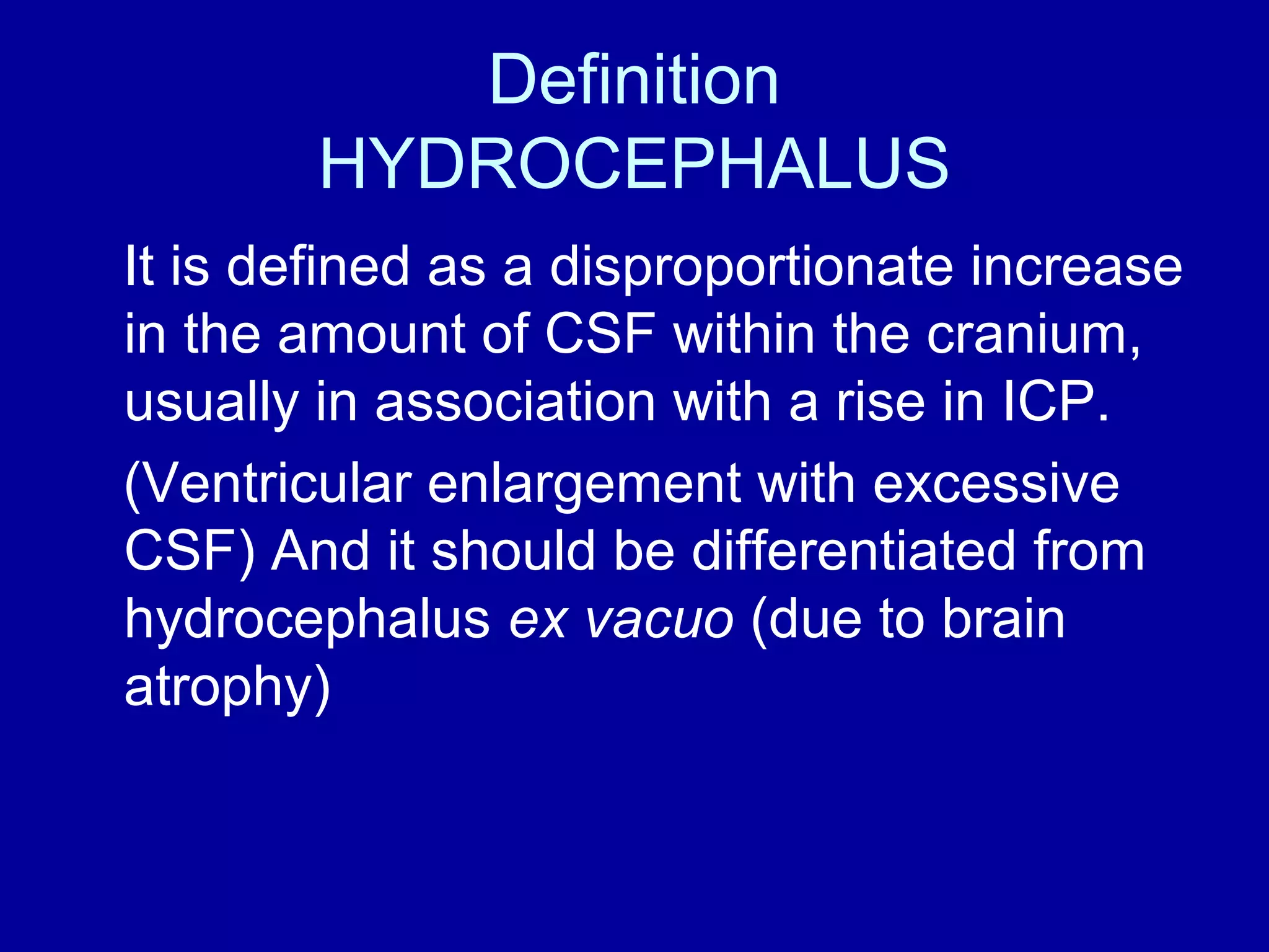 Hydrocephalus | PPT