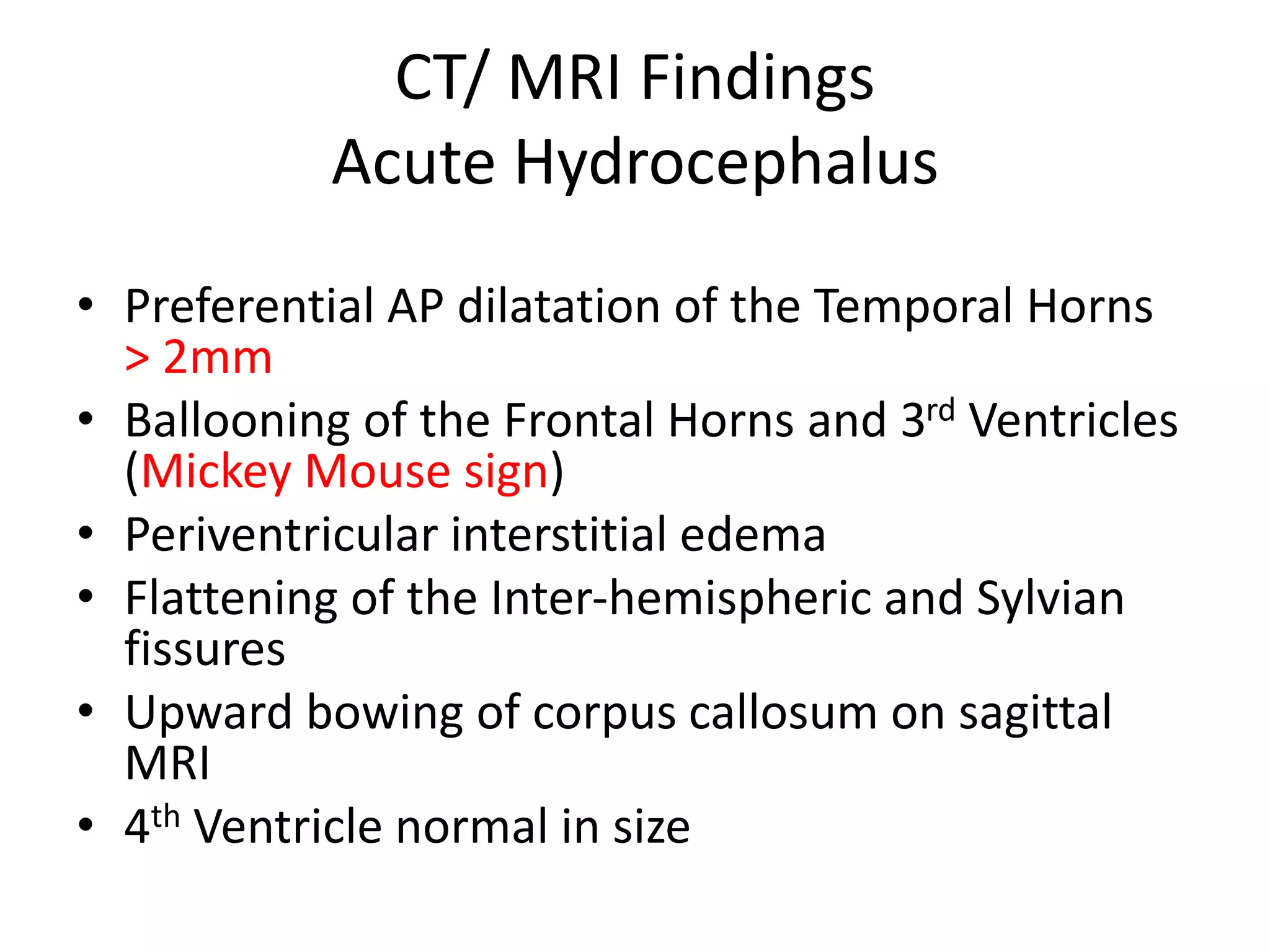 Hydrocephalus diagnosis and management | PPTX