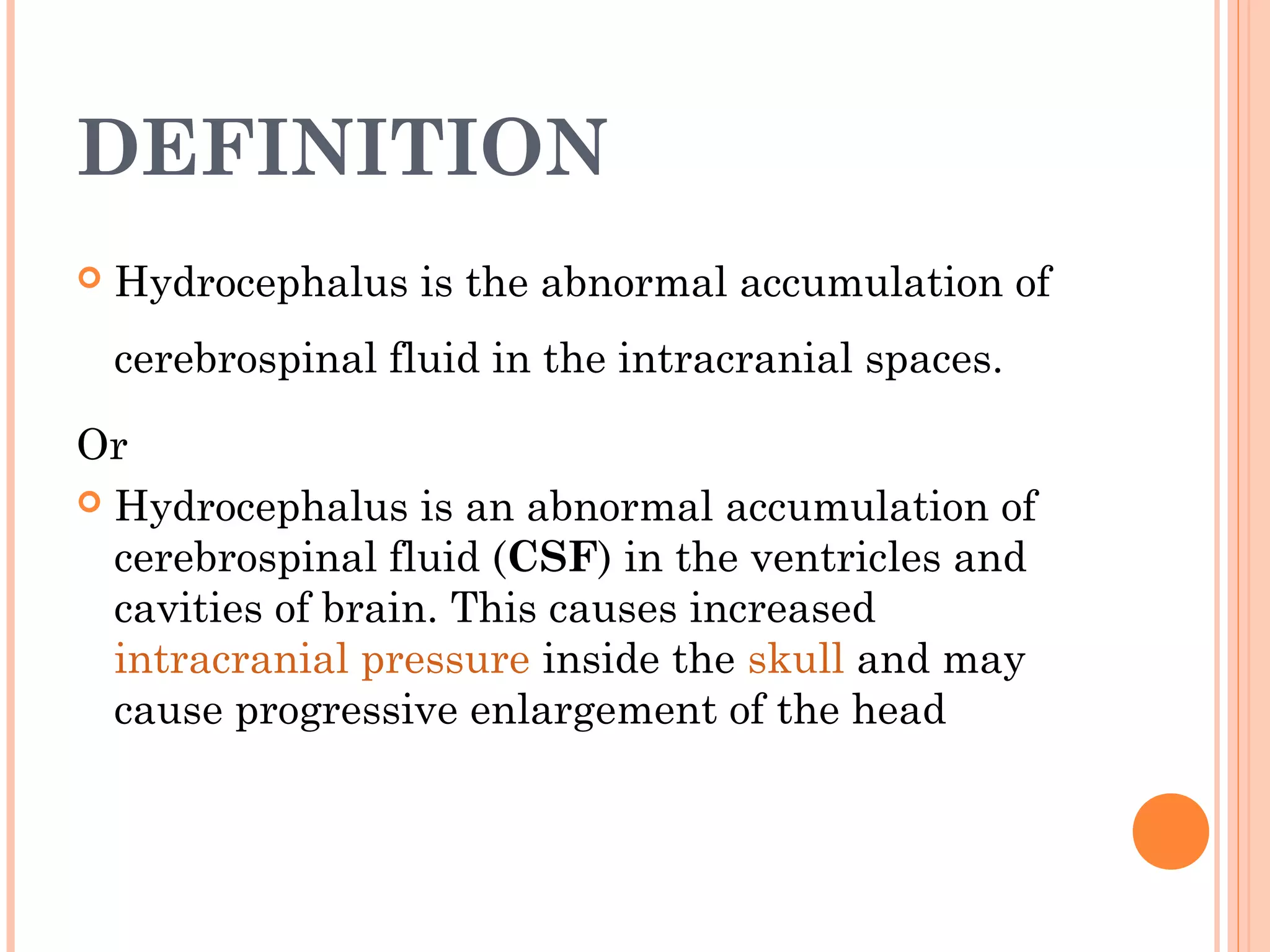Hydrocephalus | PPT