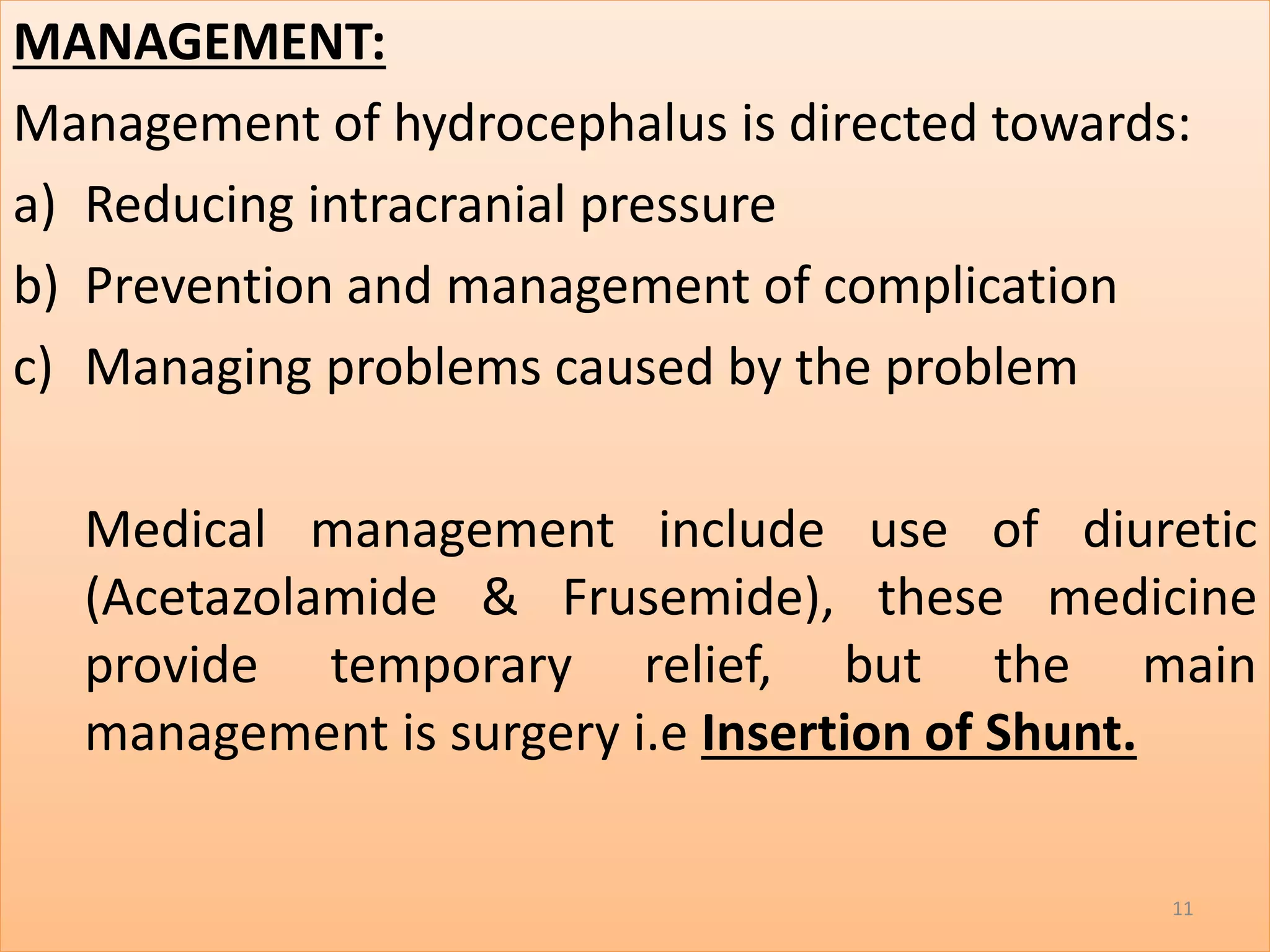 Hydrocephalus disease | PPTX