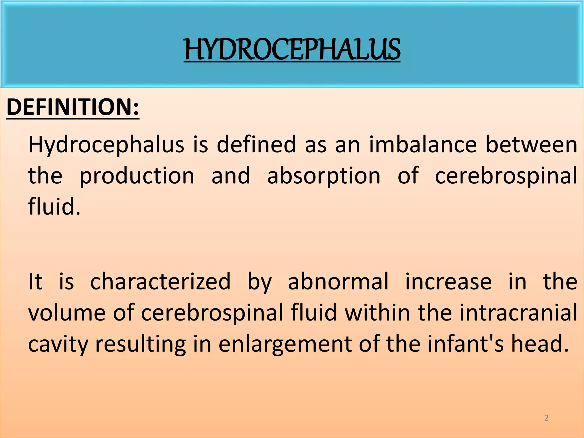 Hydrocephalus disease | PPTX