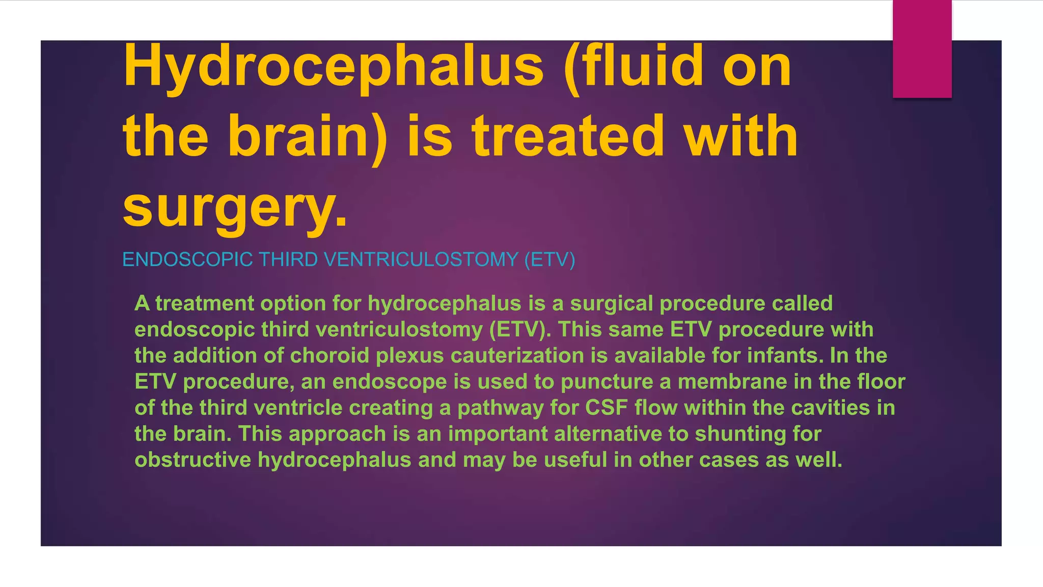Hydrocephalus | PPT