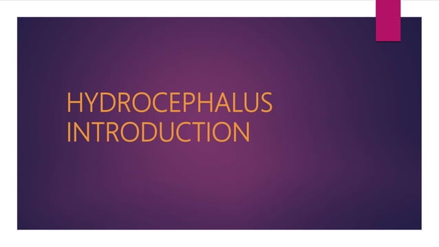 Hydrocephalus | PPT