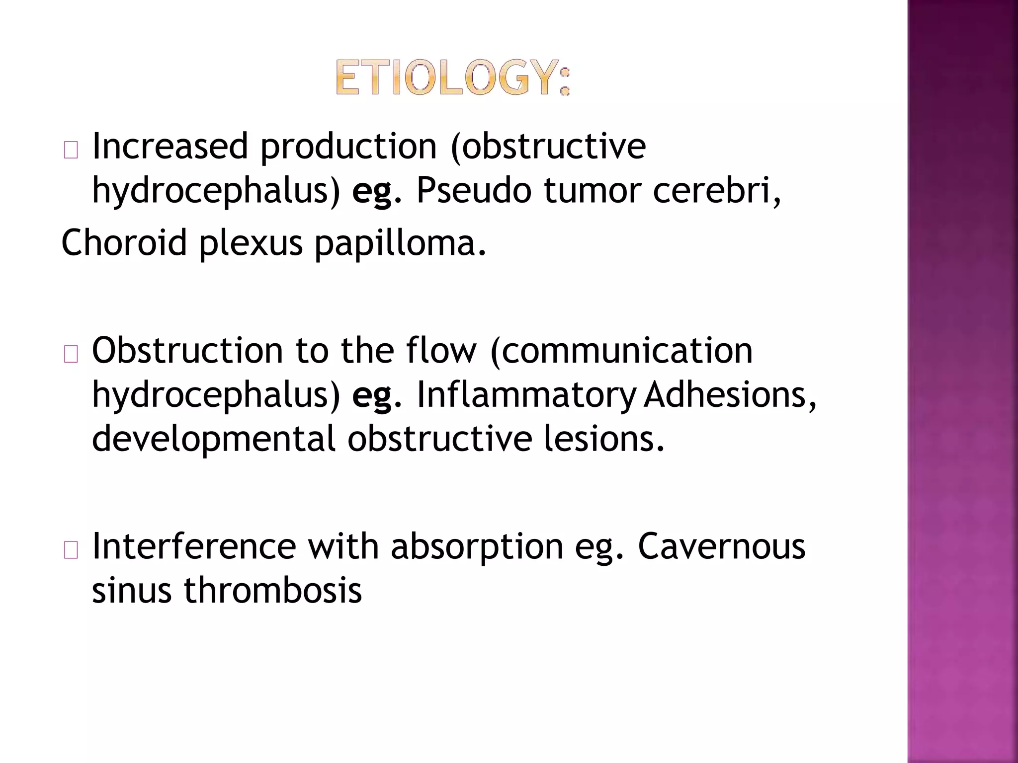 Hydrocephalus | PPTX