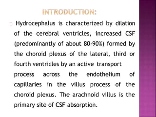 Hydrocephalus | PPTX