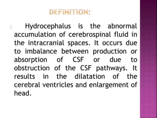 Hydrocephalus | PPTX