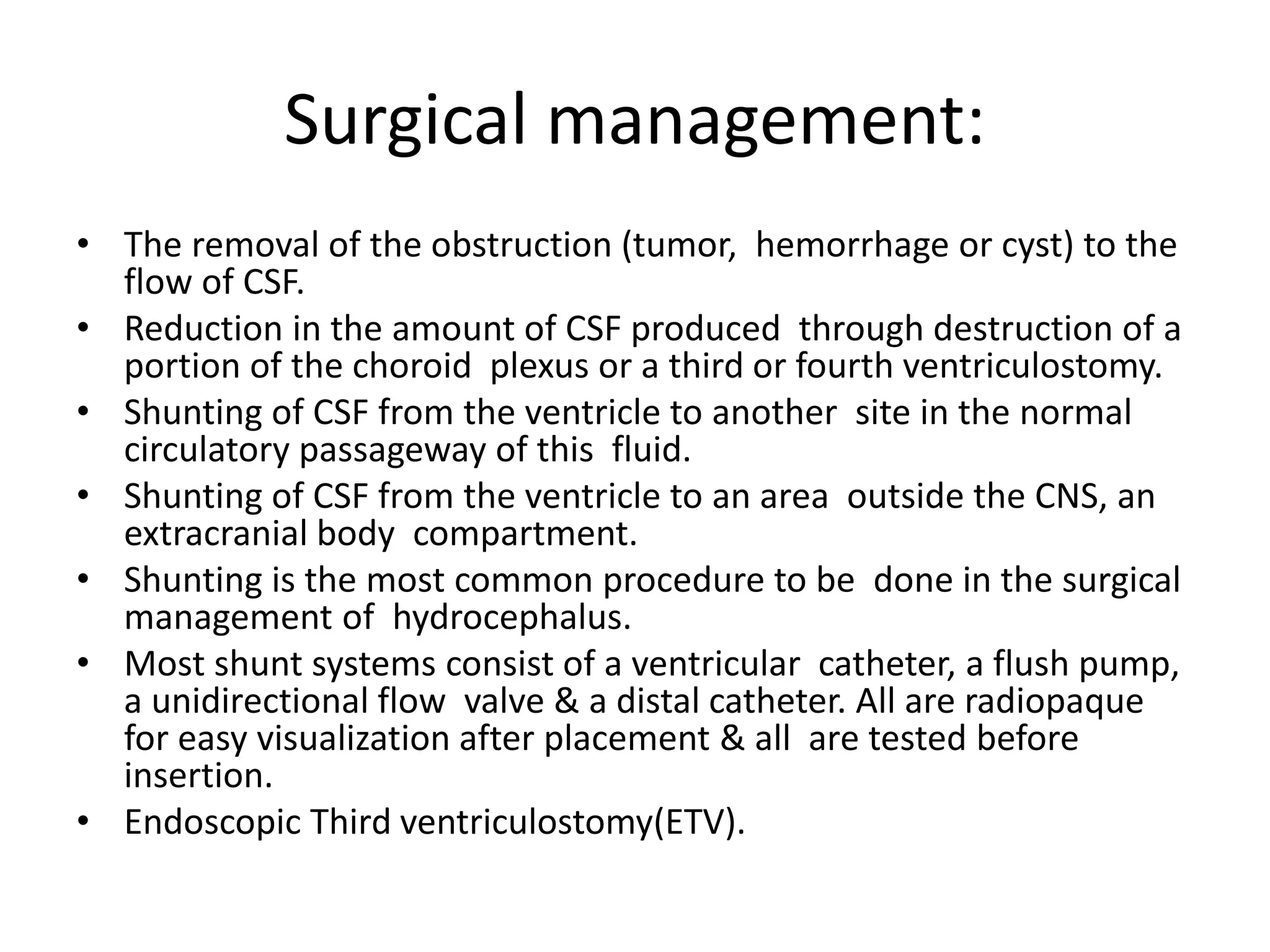 Hydrocephalus | PPTX