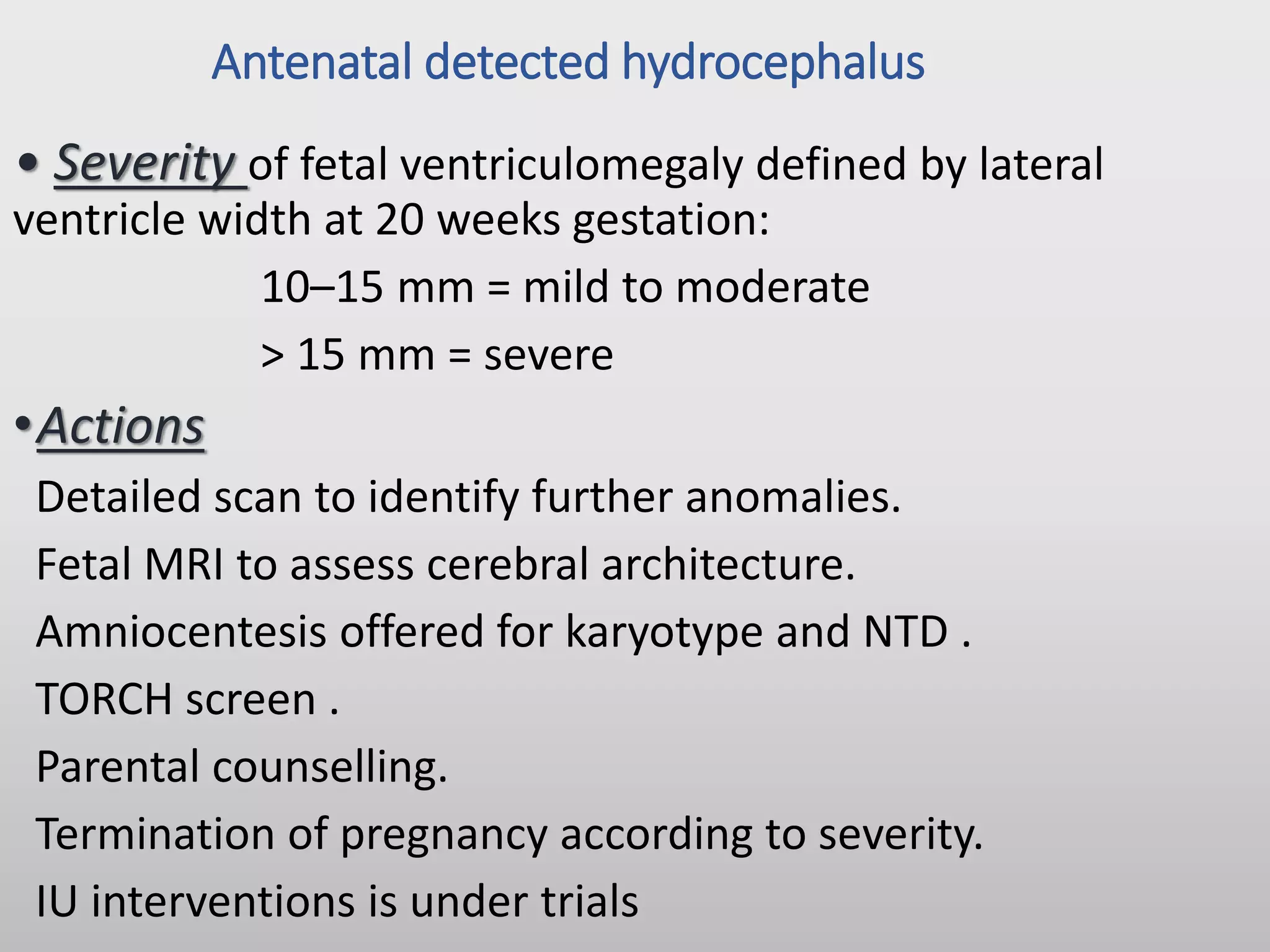 Hydrocephalus in neonate | PPTX