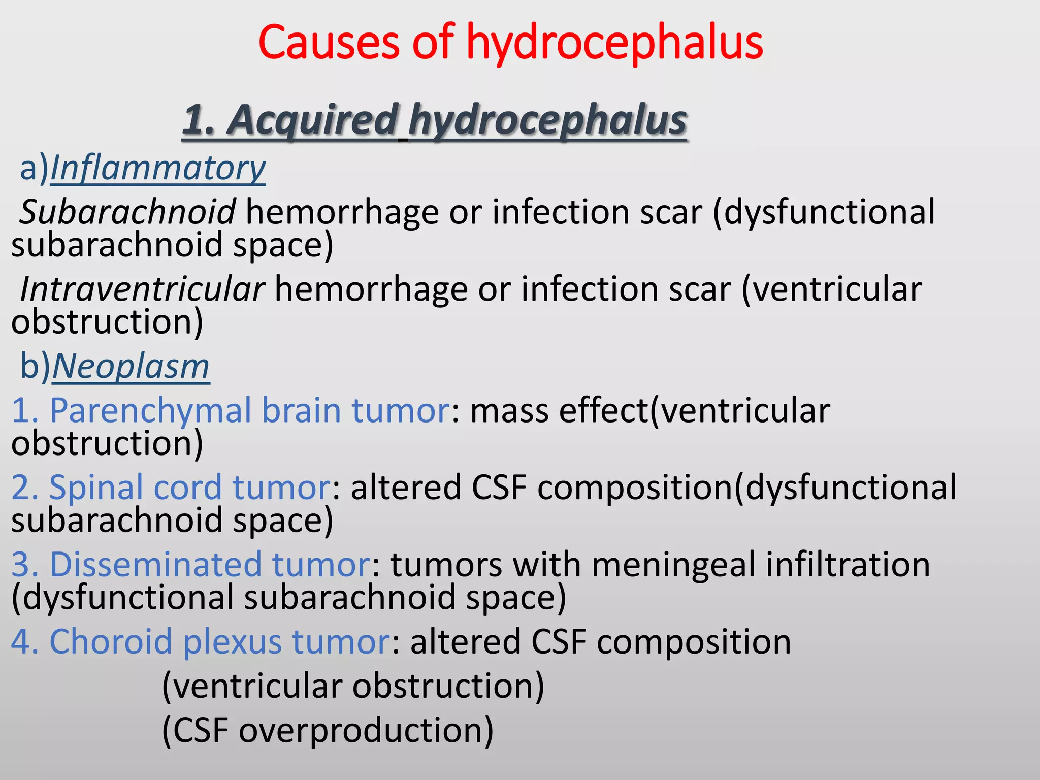 Hydrocephalus in neonate | PPTX