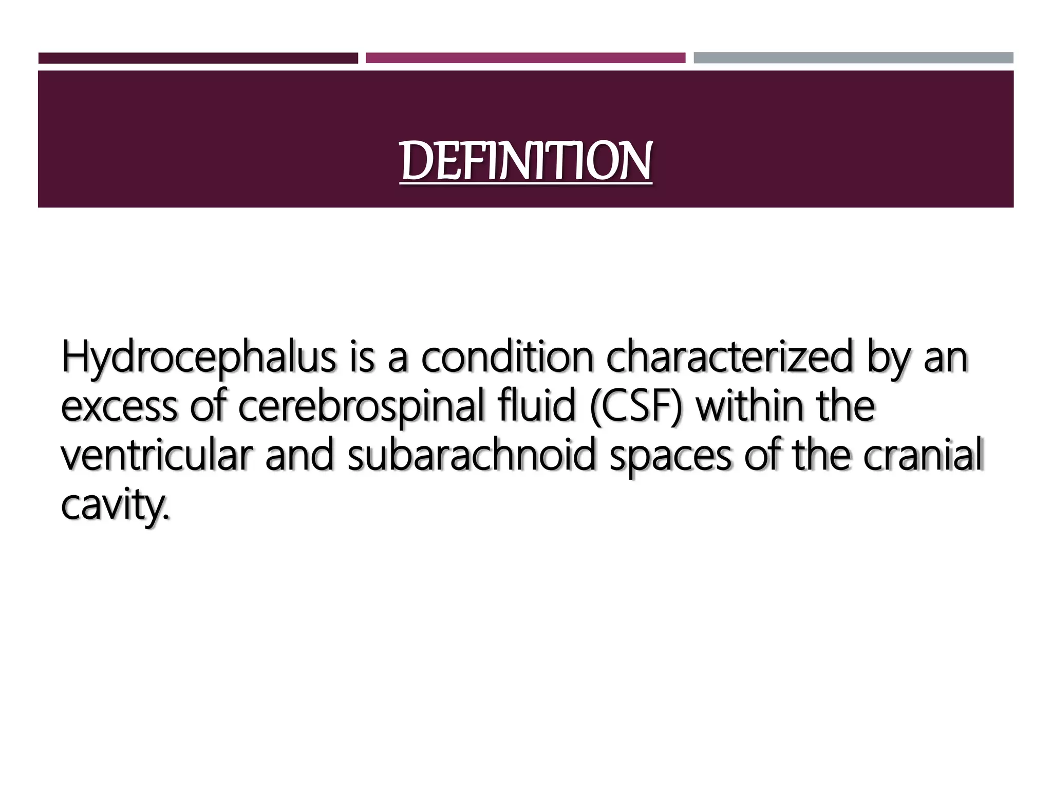 Hydrocephalus | PPTX