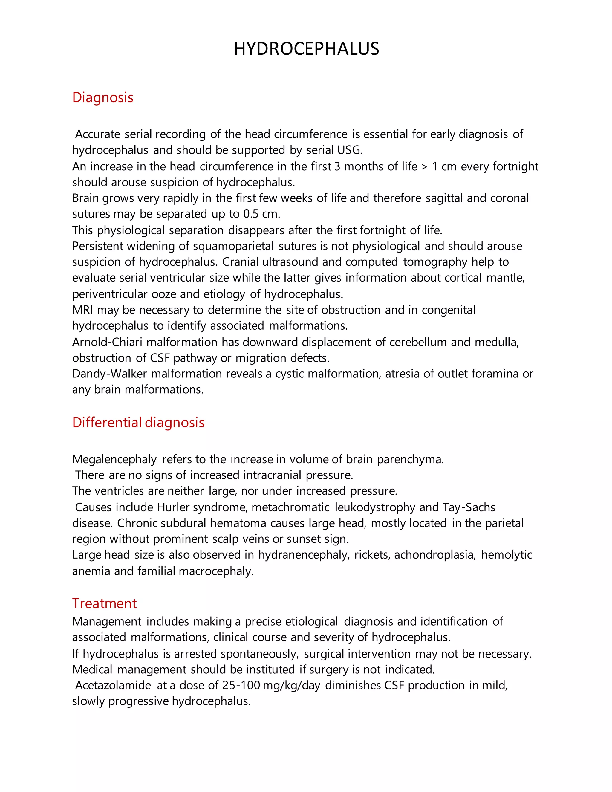 Hydrocephalus | DOCX