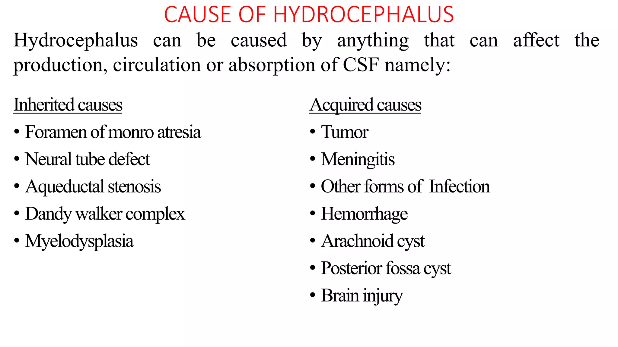 Hydrocephalus | PPTX
