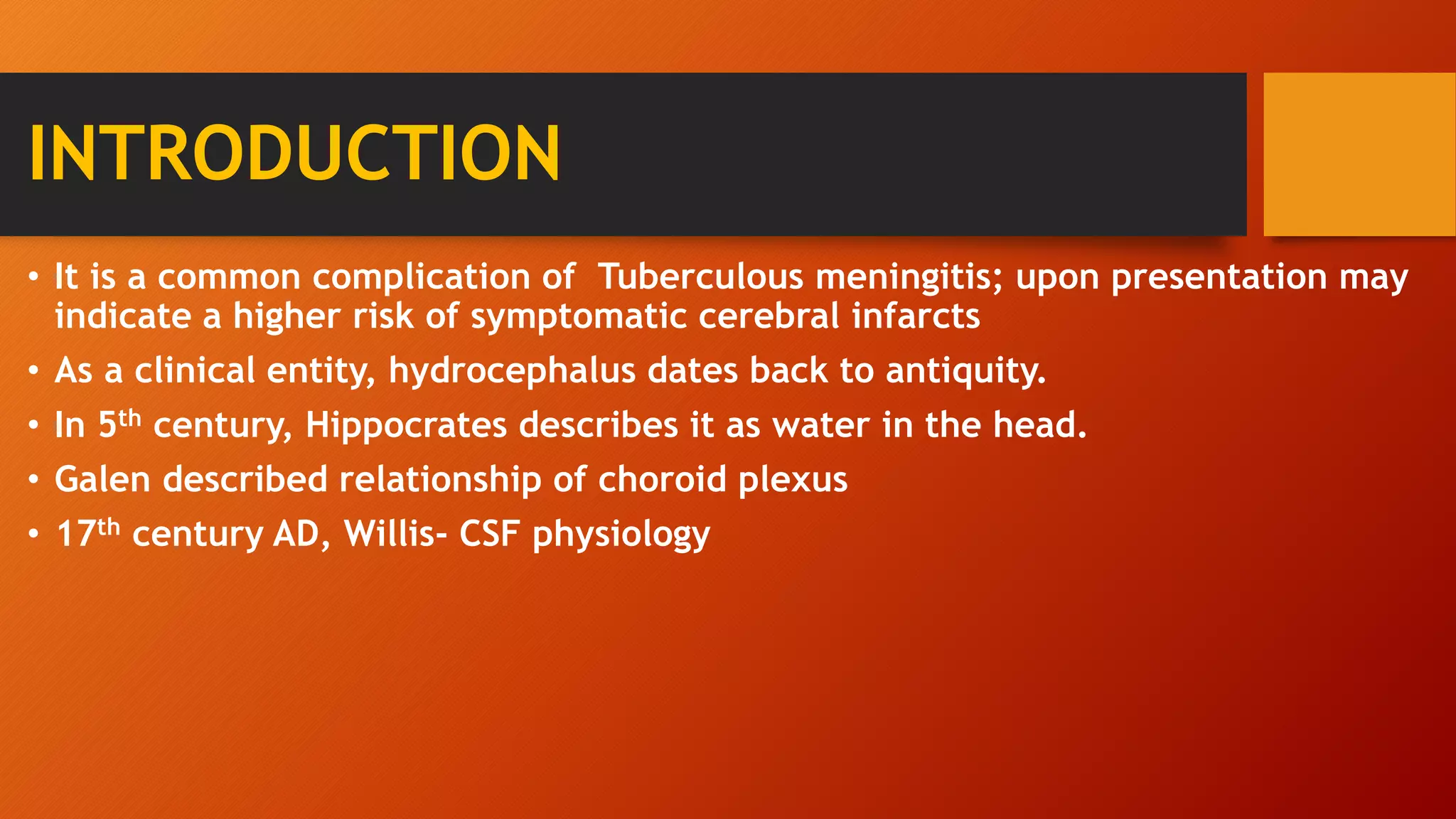 Hydrocephalus.pptx | Brain and Nervous System Disorders | Diseases and ...