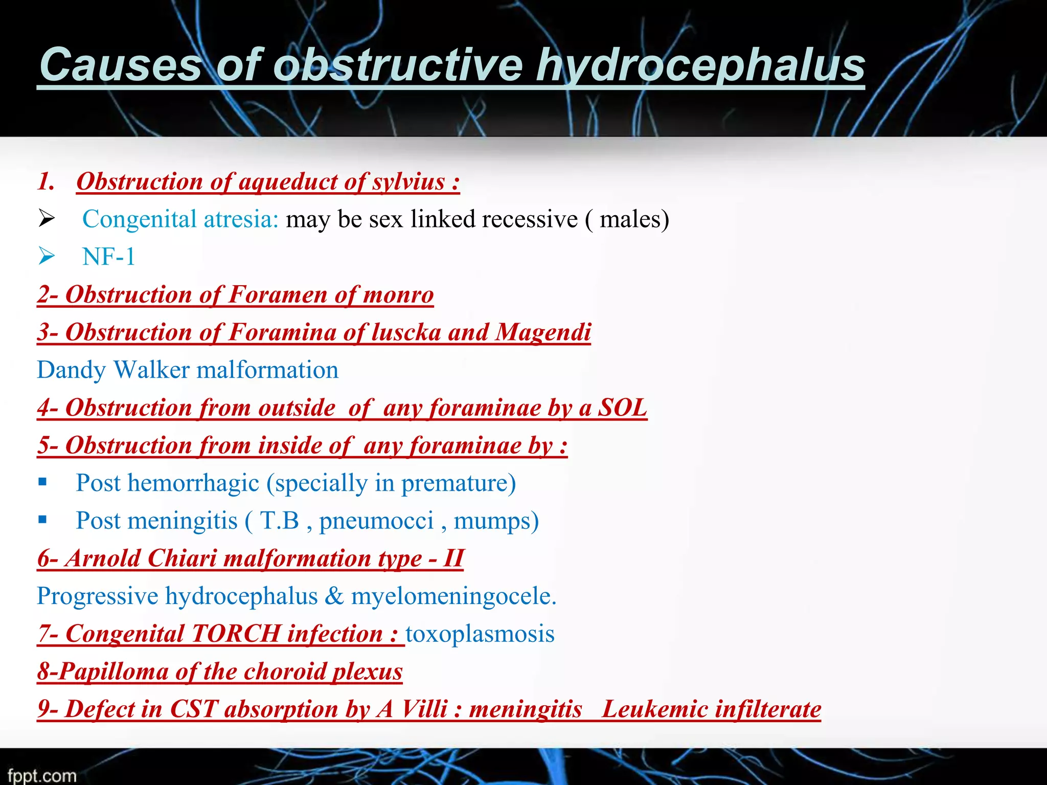 hydrocephalus.ppt | Brain and Nervous System Disorders | Diseases and ...